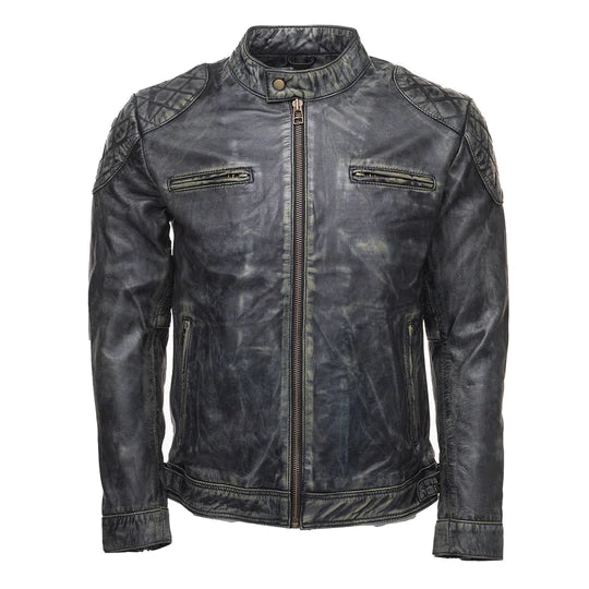 Men's Gray Cafe Racer Jackets – Lusso Leather
