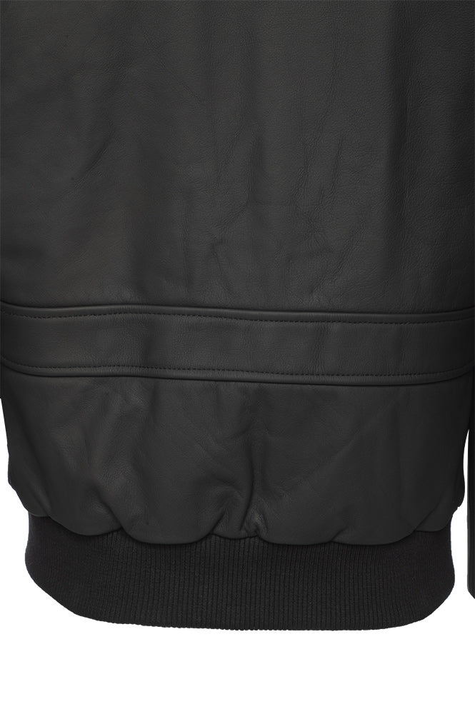 Matte Black A2 Bomber Leather jacket – Lusso Leather