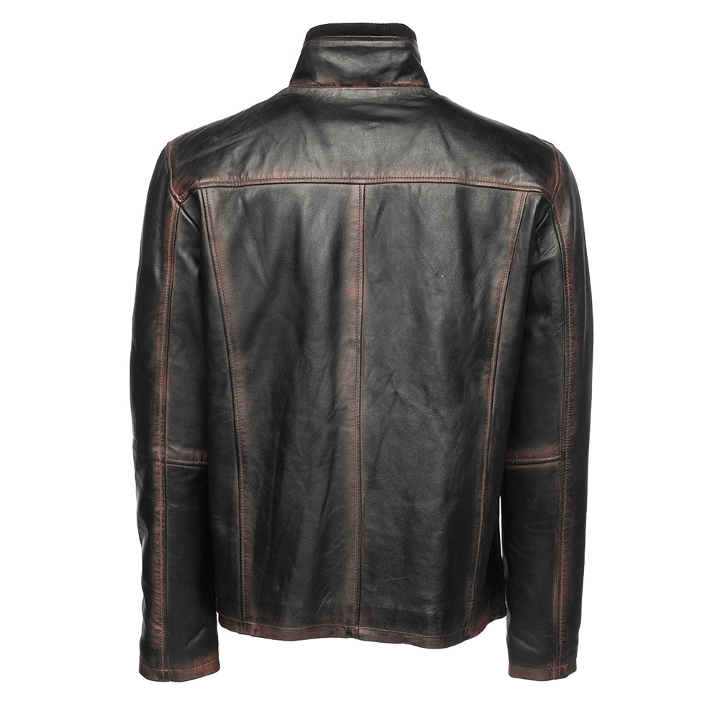 Arden burnished copper leather jacket – Lusso Leather