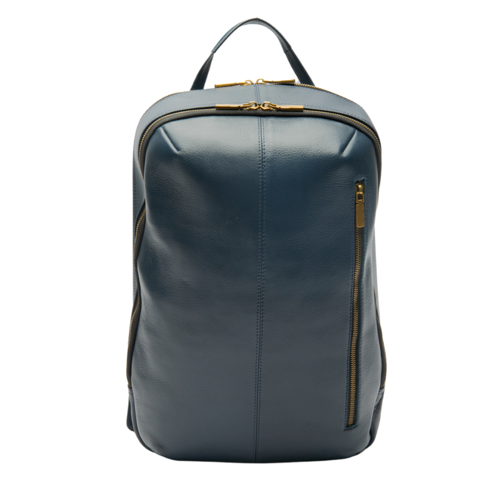 Urban Navy Leather Backpack – Lusso Leather